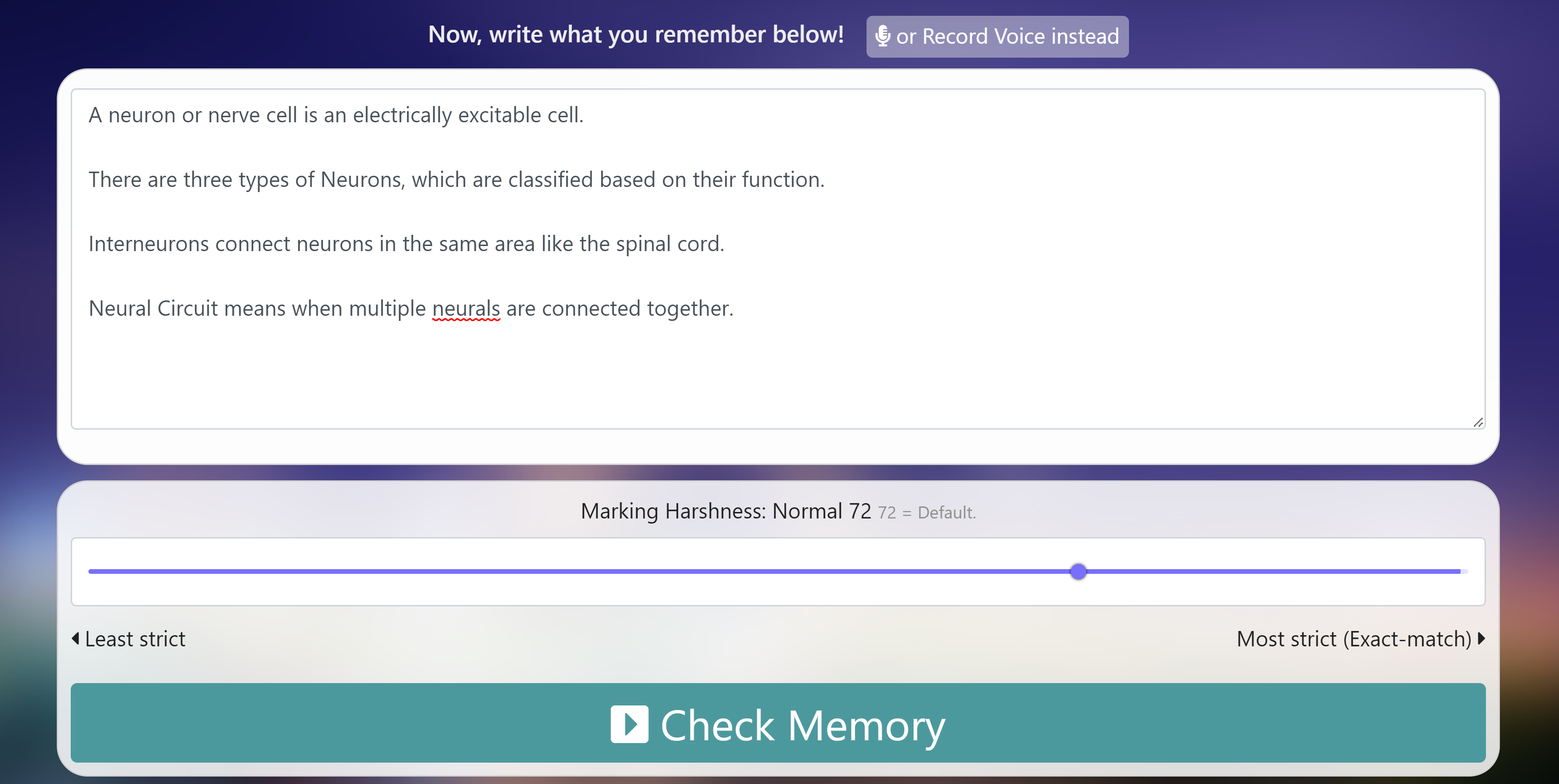 2. Recall it out from memory